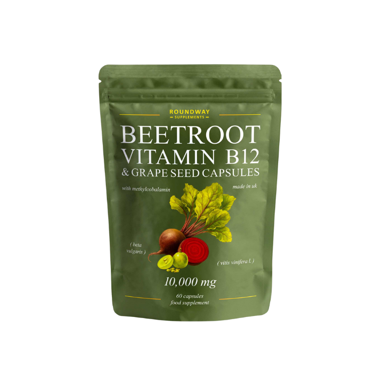 Beetroot Capsules with B12 & Grape Seed | Energy & Vitality Support ...